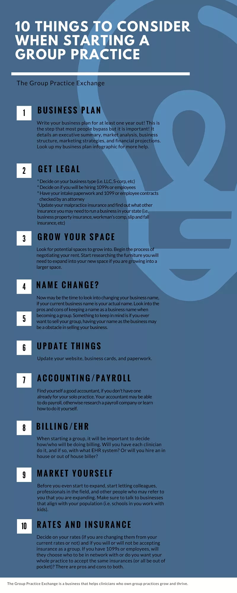 10 Things To Consider When Starting A Group Practice